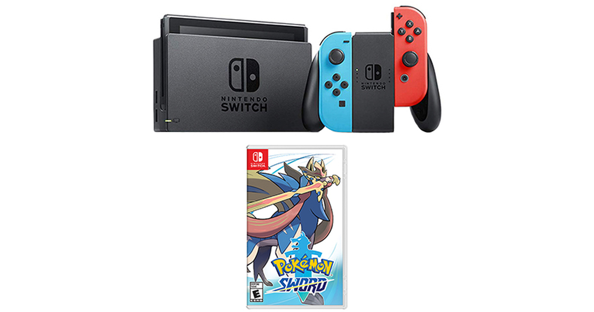 Nintendo Switch Refresh Neon + Pokémon Sword | SoloTodo.cl