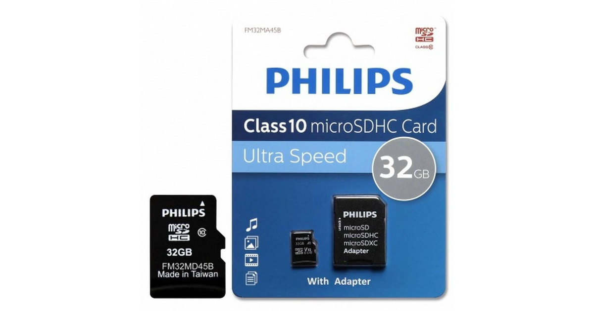 Philips microSDHC / microSDXC 32 GB Class 10 / UHS Class 1 (U1) / Video ...